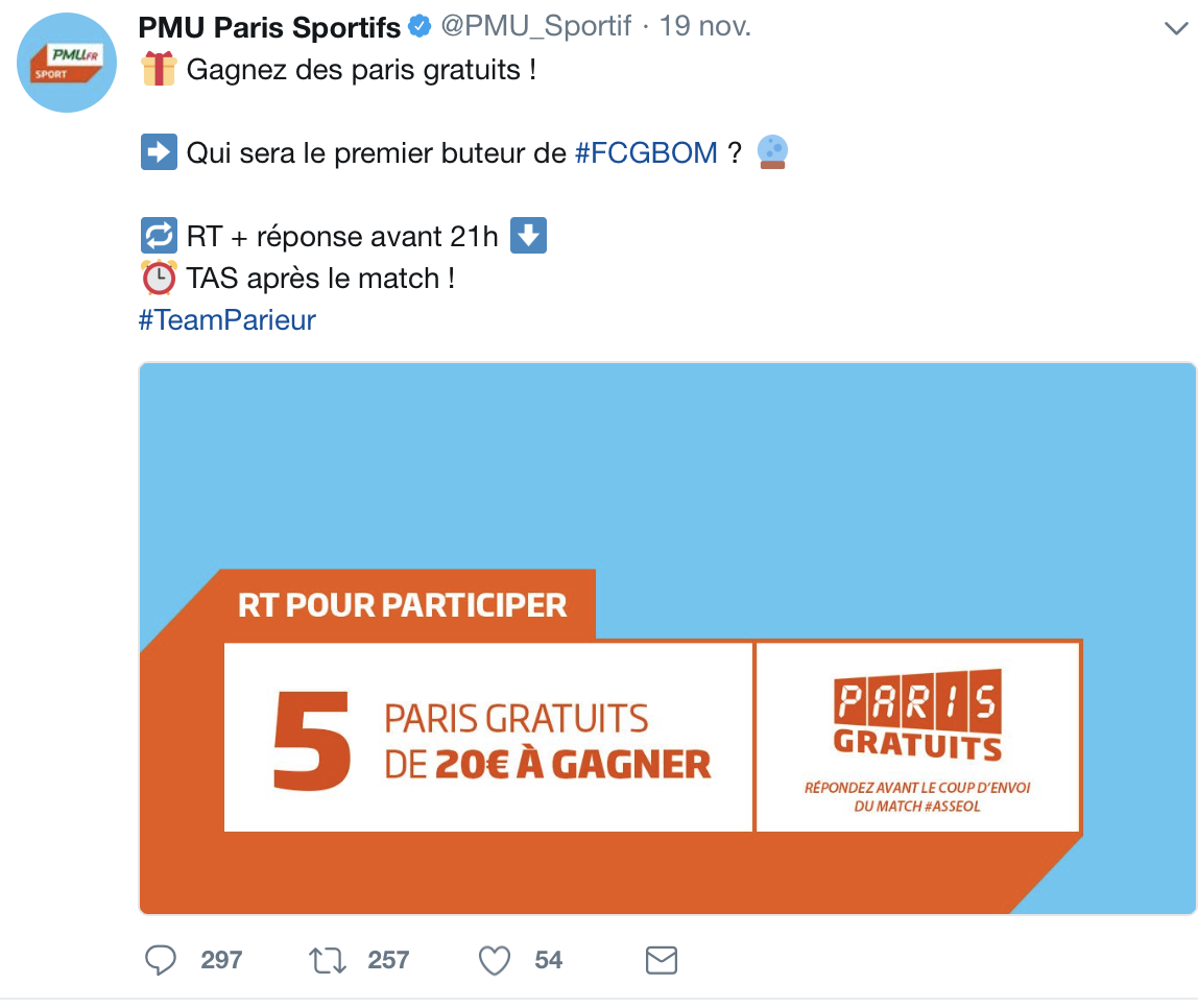 Obtenir des Paris gratuits du PMU